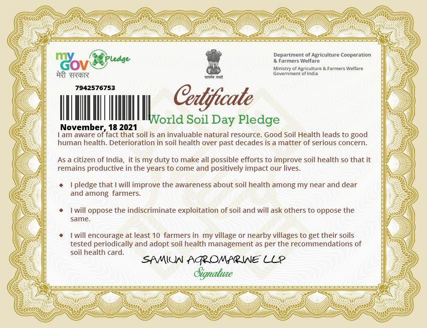 SAMIUN AGROMARINE LLP - Organic Farming & Agriculture Services